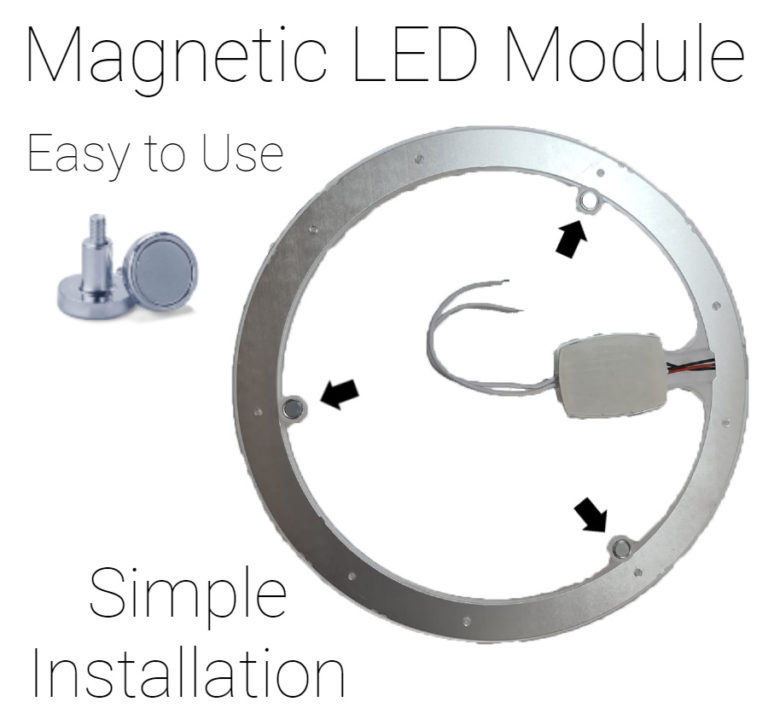 Magnetic Tri-colour LED ceiling light 72W | Round - 123 LED Lighting