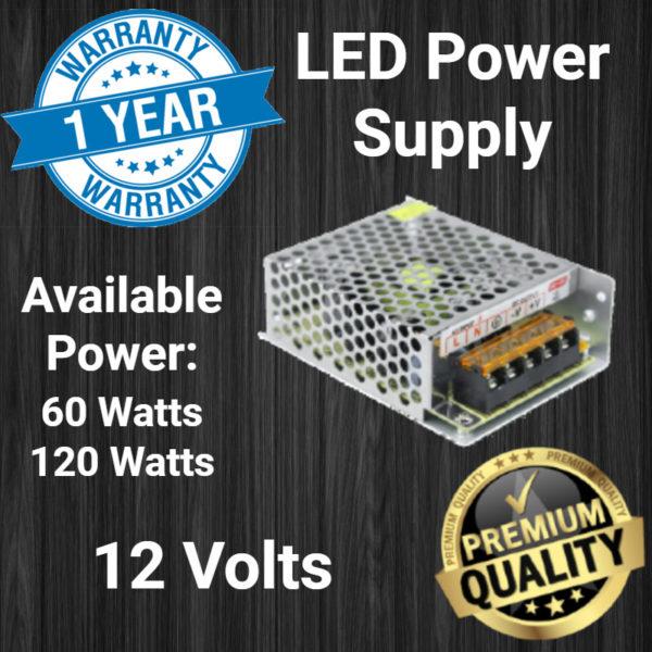 LED Power Supply 60W (+12V / 5A) - 123 LED Lighting