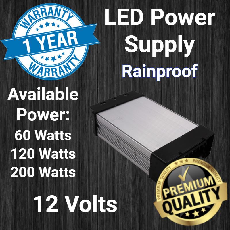 LED Power Supply 200W (+12V / 16.6A) Rainproof - 123 LED Lighting