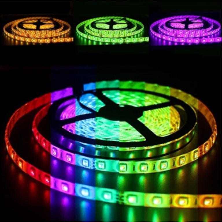 Remote Controlled RGB LED Strip Light 5m - 123 LED Lighting